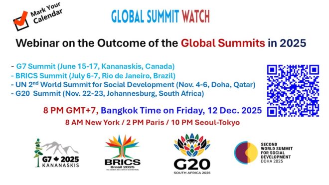 Global Summit Watch Webinar on the Outcome of the Global Summits in ...