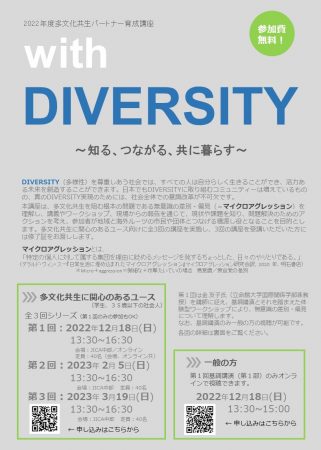 「12/18(日）開催 JICA中部NGO連携 多文化共生パートナー育成講座」募集 | 国際協力NGOセンター JANIC